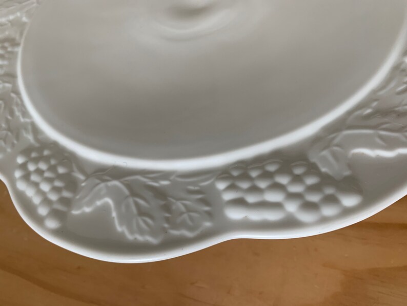 Milk Glass Cake Stand Colony Harvest - Etsy