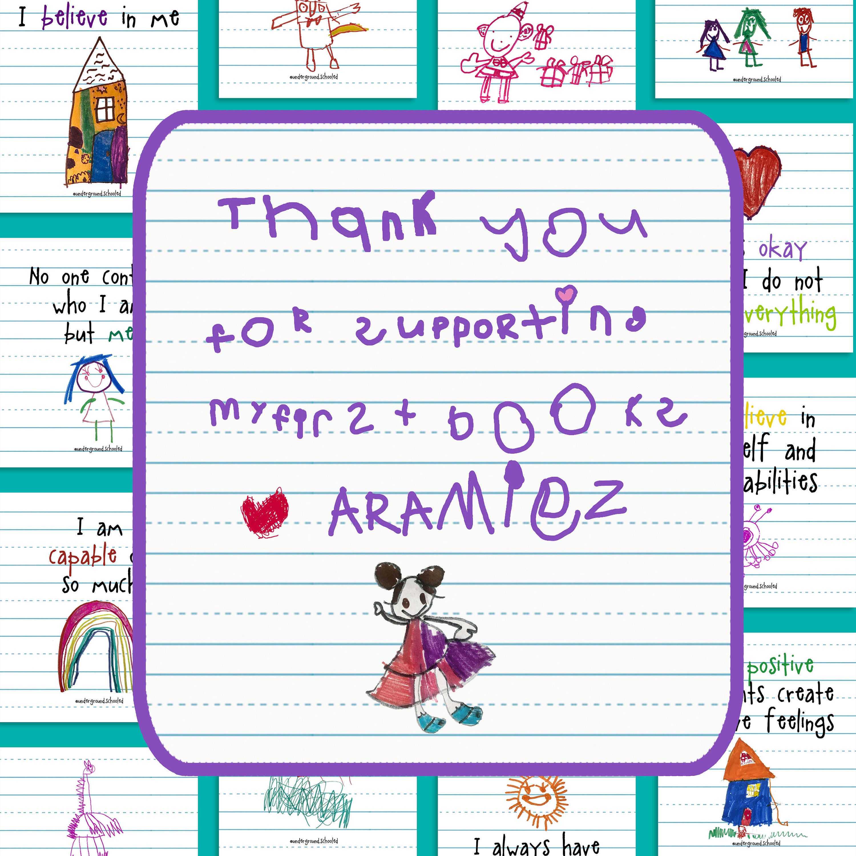 Kids Affirmation Cards (36 Total) - Etsy