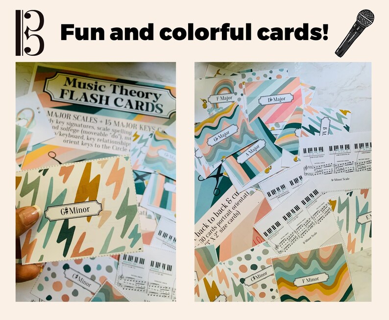 Music Theory FLASH CARDS, Printable, Music Teachers, Music Students ...