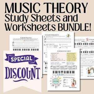 Music Theory Study & Practice Sheets | 30 Wks Music Theory Assignments ...