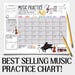 PRACTICE TRACKER CHARTS, Music Practice Tracker, Music Lessons, Music ...