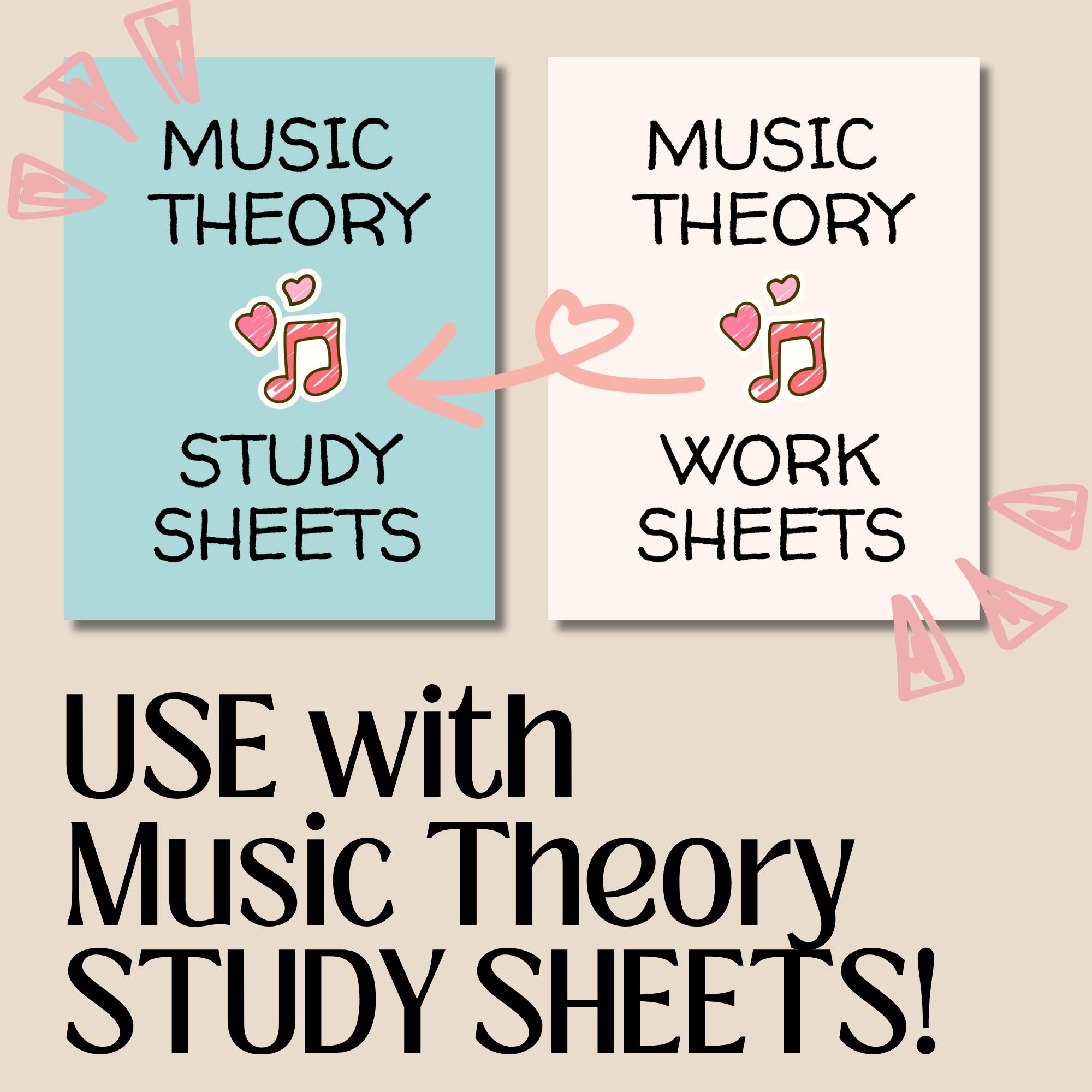 Music Theory Worksheets | 30 Weeks of Assignments, Scales, Key ...