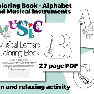 Music Class STUDENT ACTIVITY Welcome Pages Coloring Book - Etsy