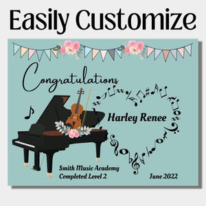 20 Editable CANVA Templates, Certificate, Award, Piano, Violin, Music ...