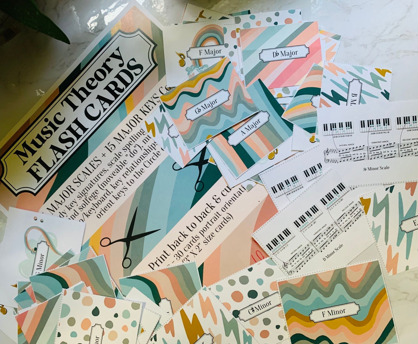 Music Theory FLASH CARDS, Printable, Music Teachers, Music Students ...