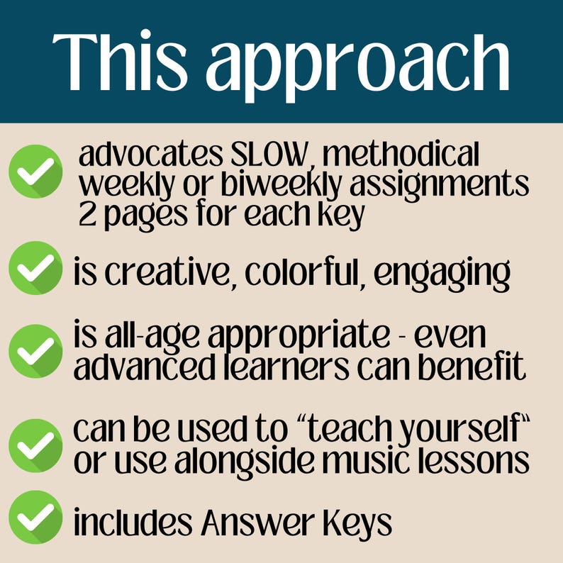 Music Theory Worksheets | 30 Weeks of Assignments, Scales, Key ...