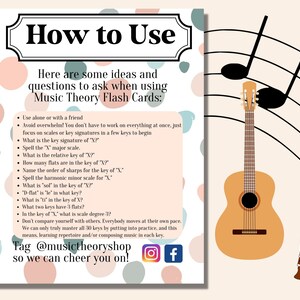 Music Theory FLASH CARDS, Printable, Music Teachers, Music Students ...