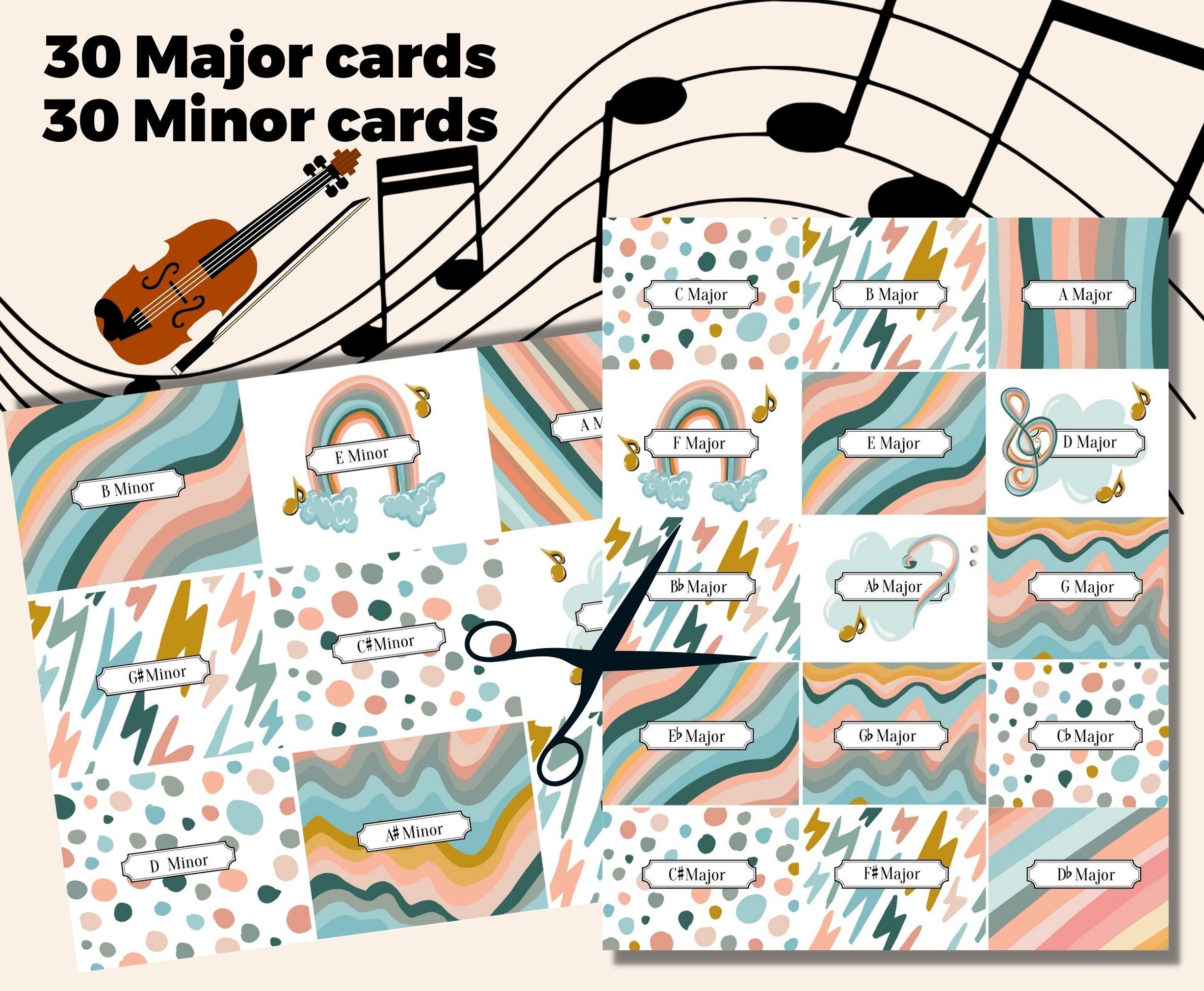 Music Theory FLASH CARDS, Printable, Music Teachers, Music Students ...