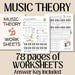Music Theory Worksheets | 30 Weeks of Assignments, Scales, Key ...