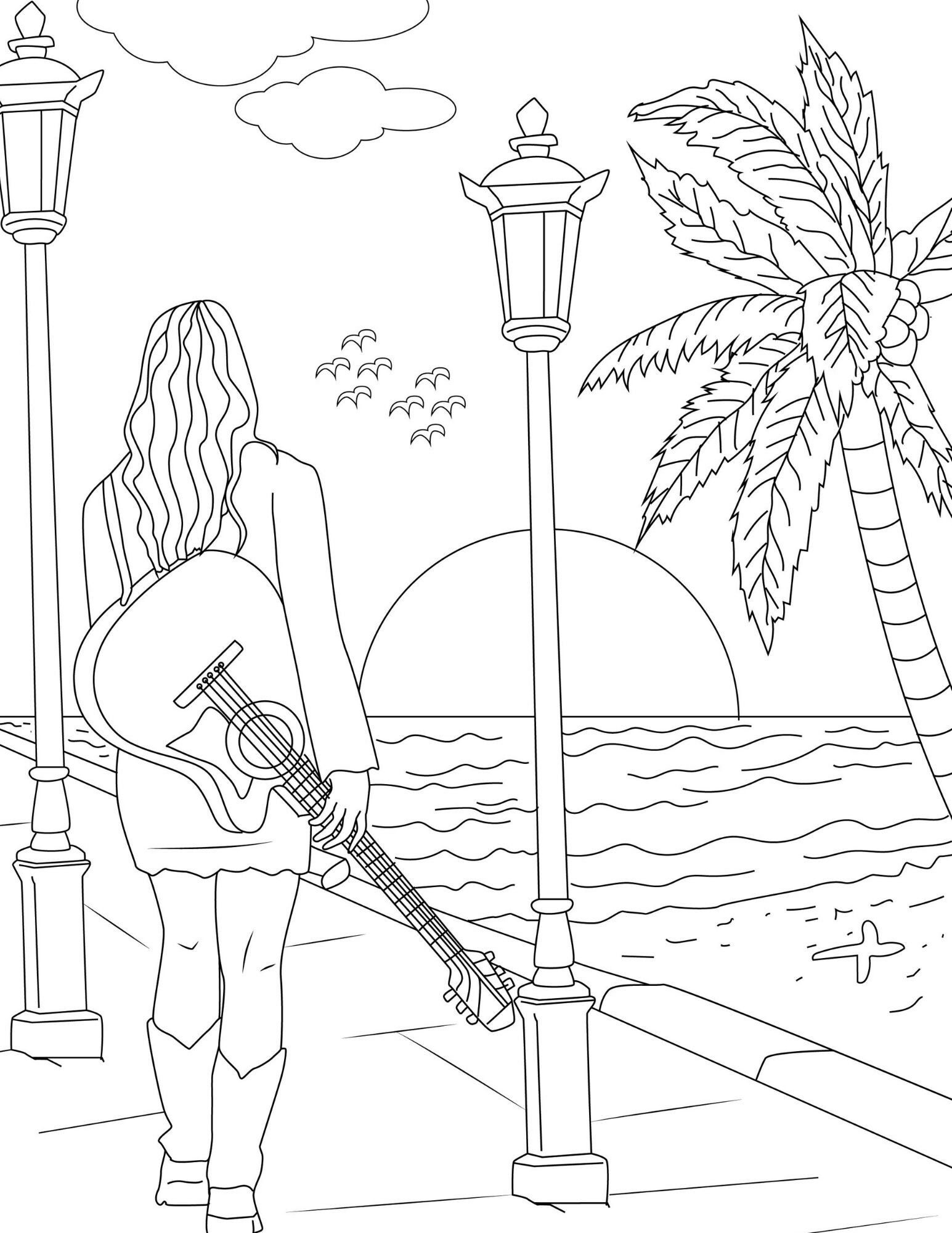 MUSIC COLORING Pages Printable Musicians Activity | Etsy
