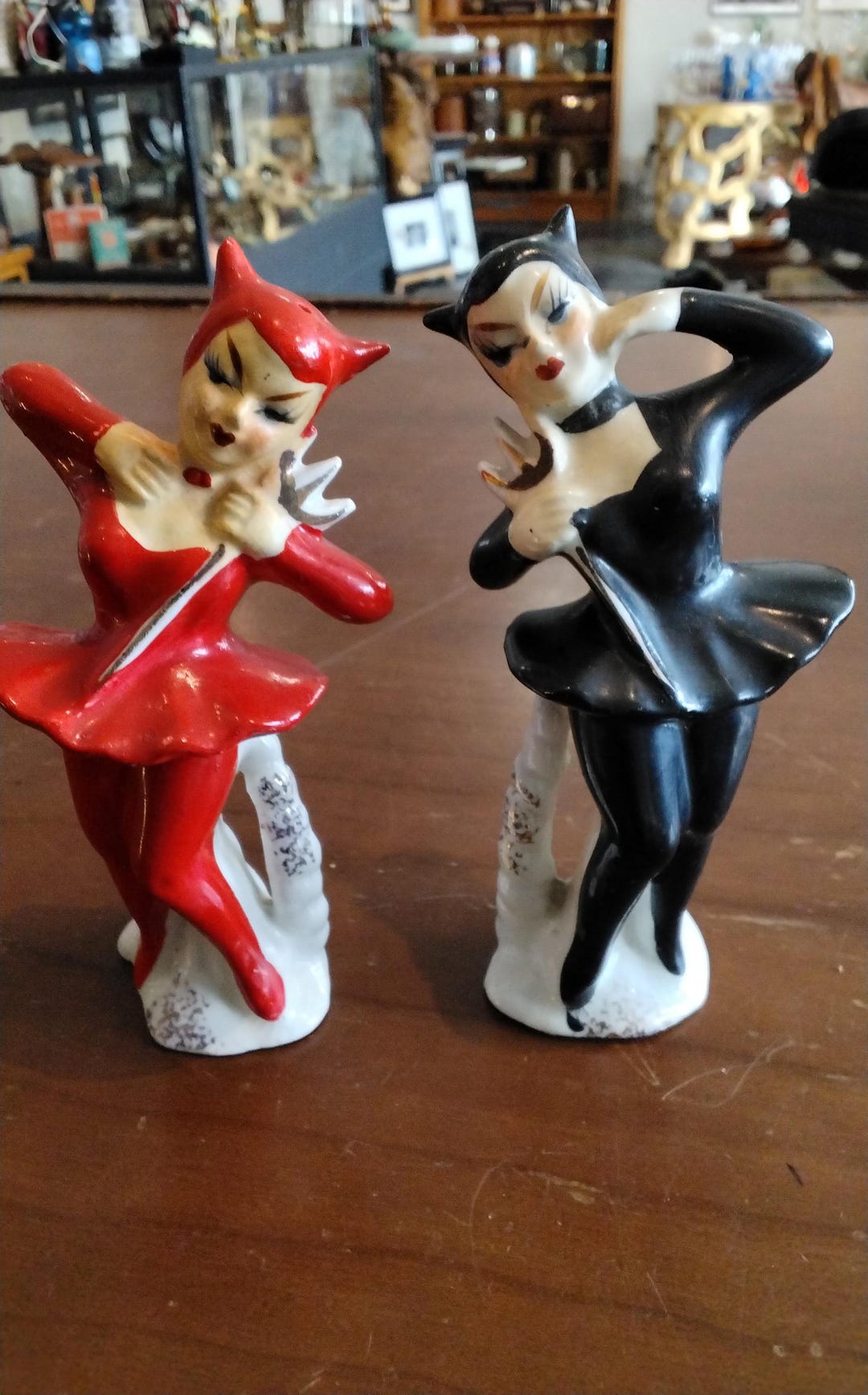 Vintage Enesco She Devil Salt & Pepper Shakers - Etsy