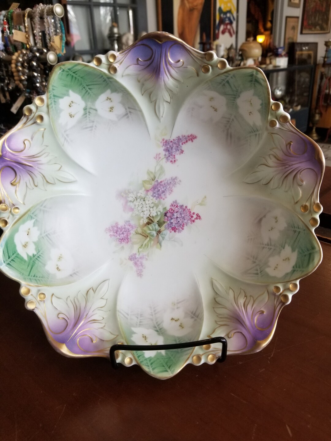 Prussian Hand Painted Porcelain Bowl - Etsy