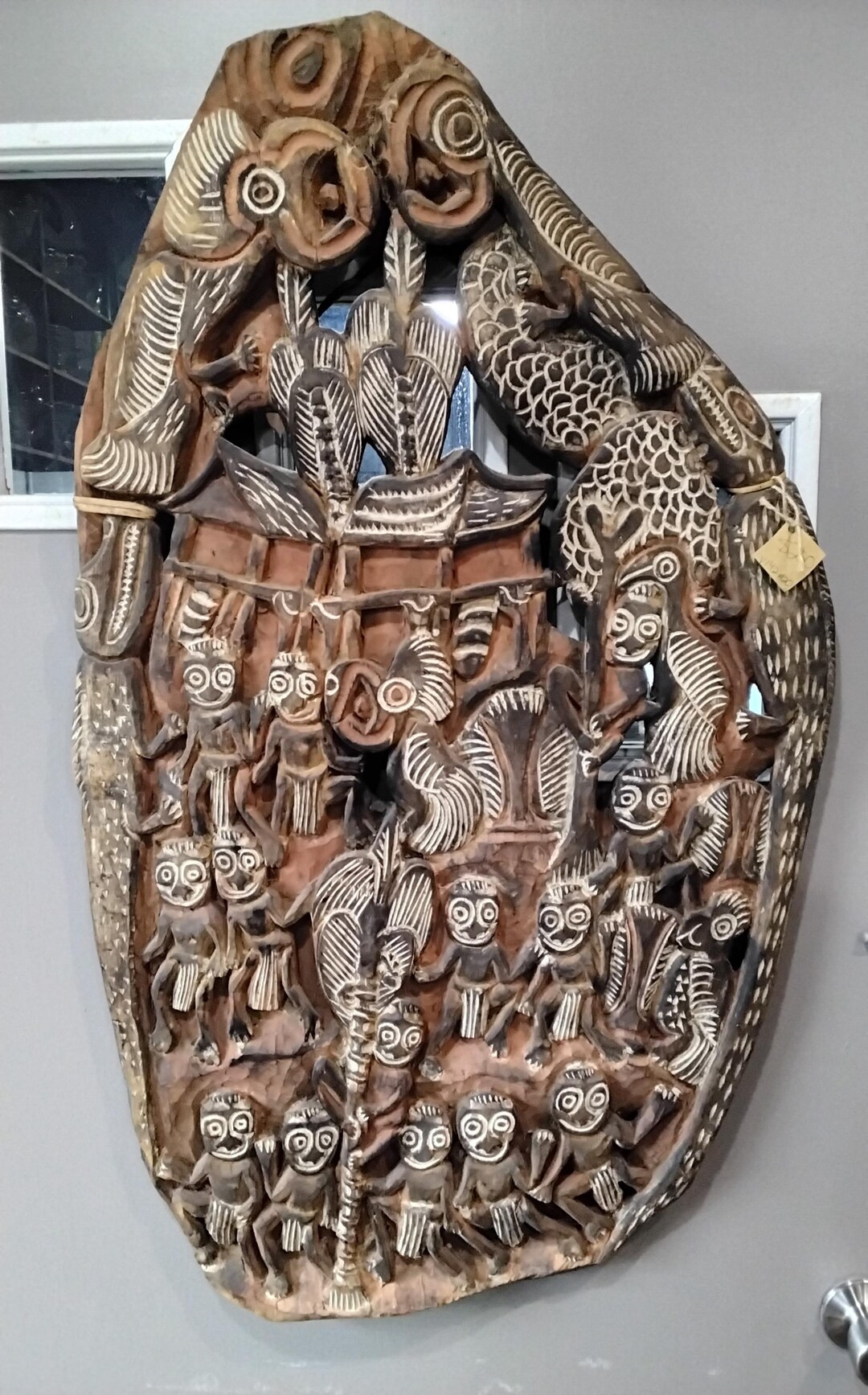 African Wood Crest Totem - Etsy