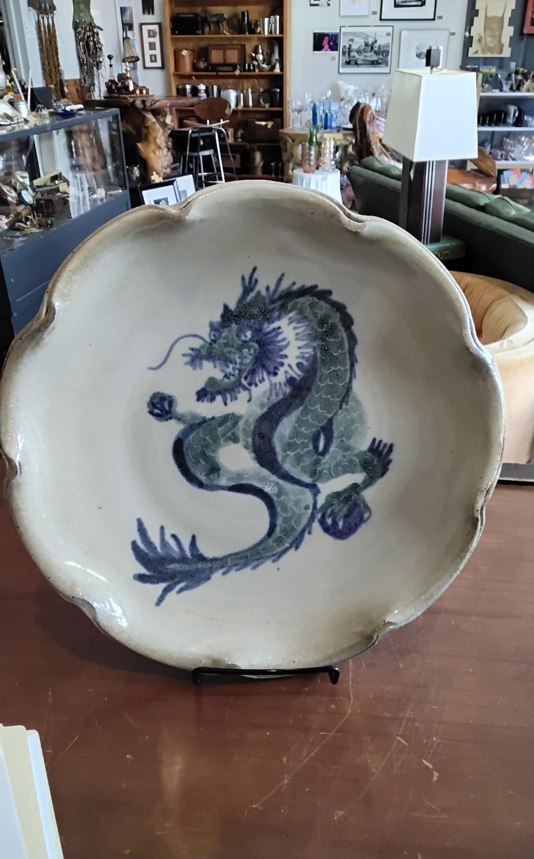 Miami Valley Pottery Dragon Platter - Etsy