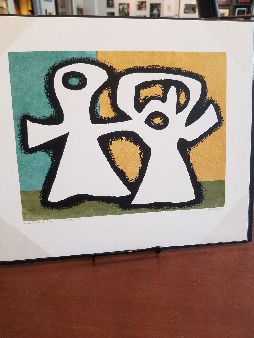 Signed Lithograph "shall We Dance" by Edward Landon - Etsy