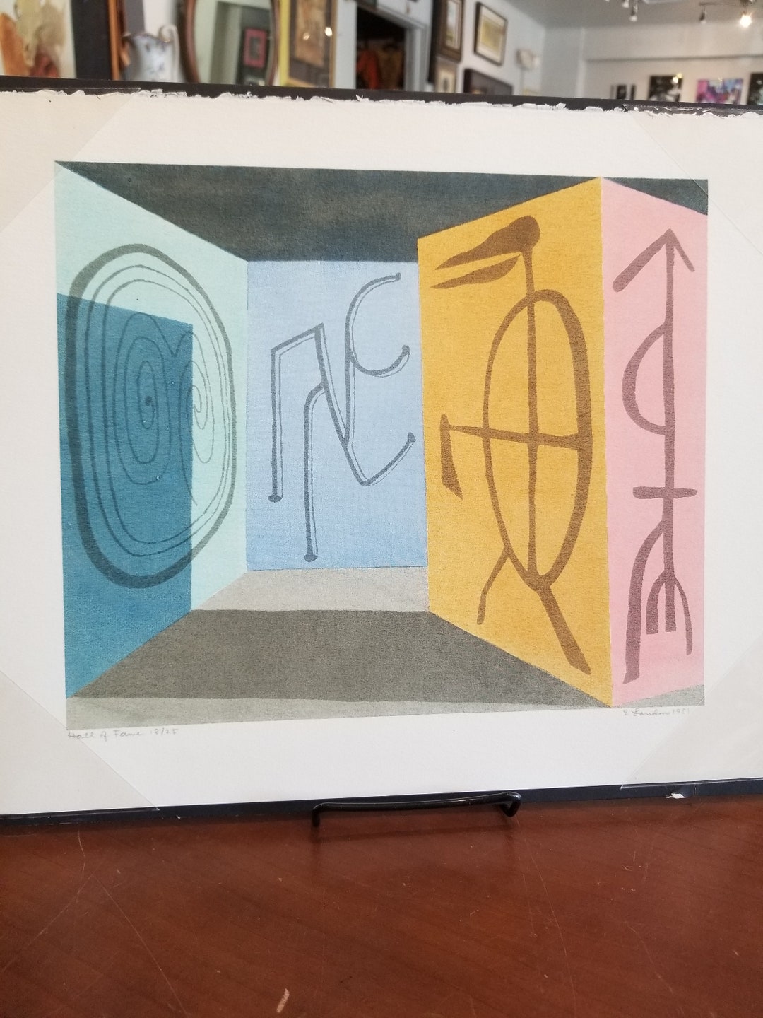 Signed and Numbered Lithograph "hall of Fame" by Edward Landon - Etsy