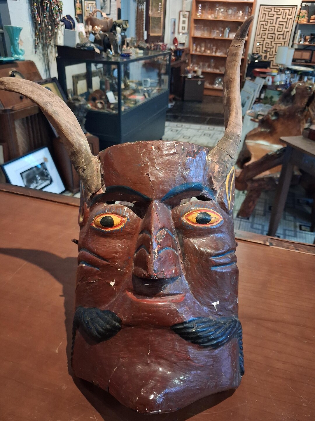 Vintage Mexican Guerrero Folk Art Devil Mask - Etsy
