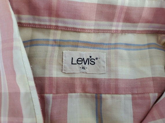 Levi's White Tag 1970s 1980s Vintage SS 70s Pastel Pl… - Gem