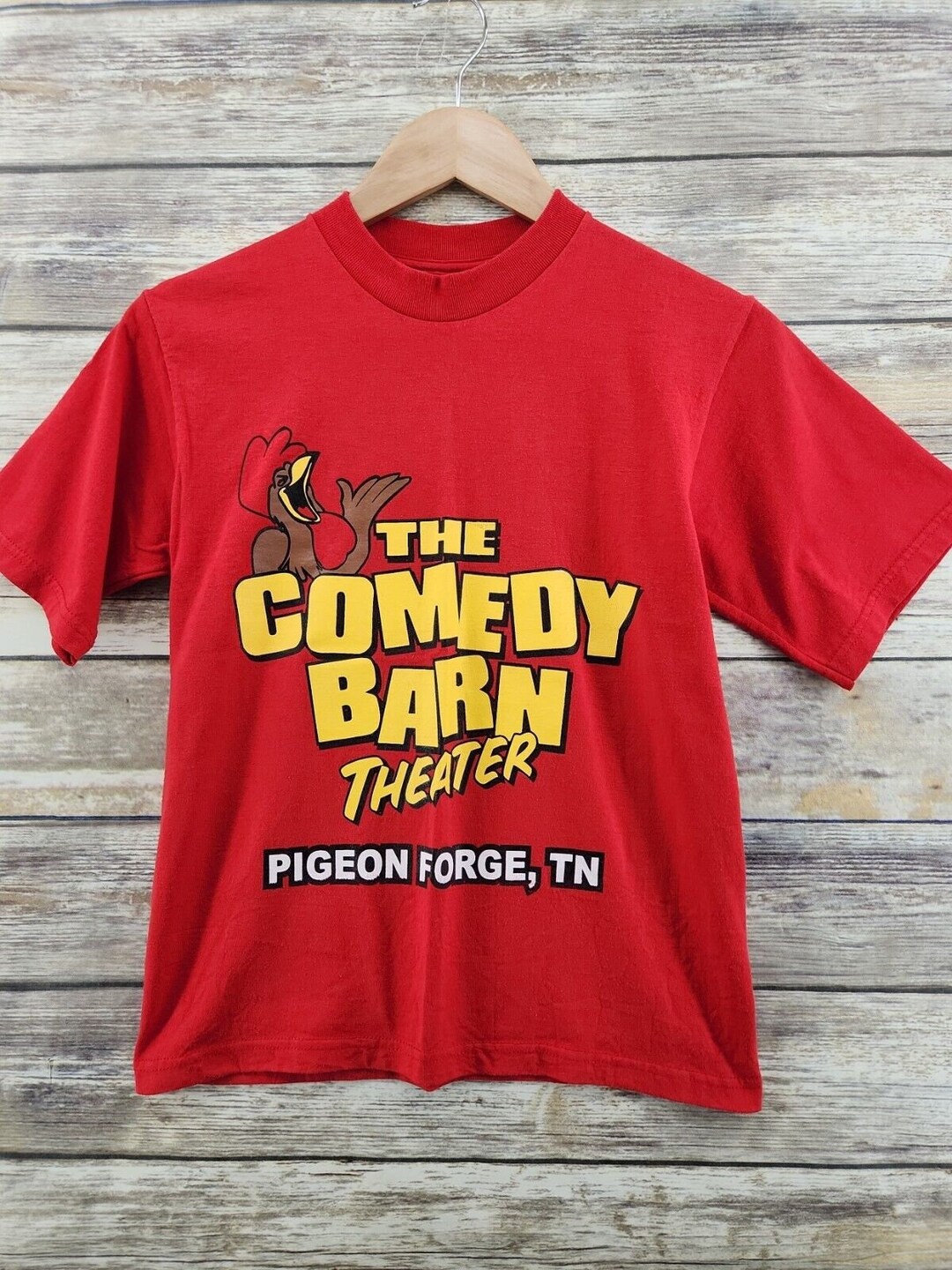 Comedy Barn Theater Pigeon Forge Tennessee Red 90s FOTL Shirt Youth ...