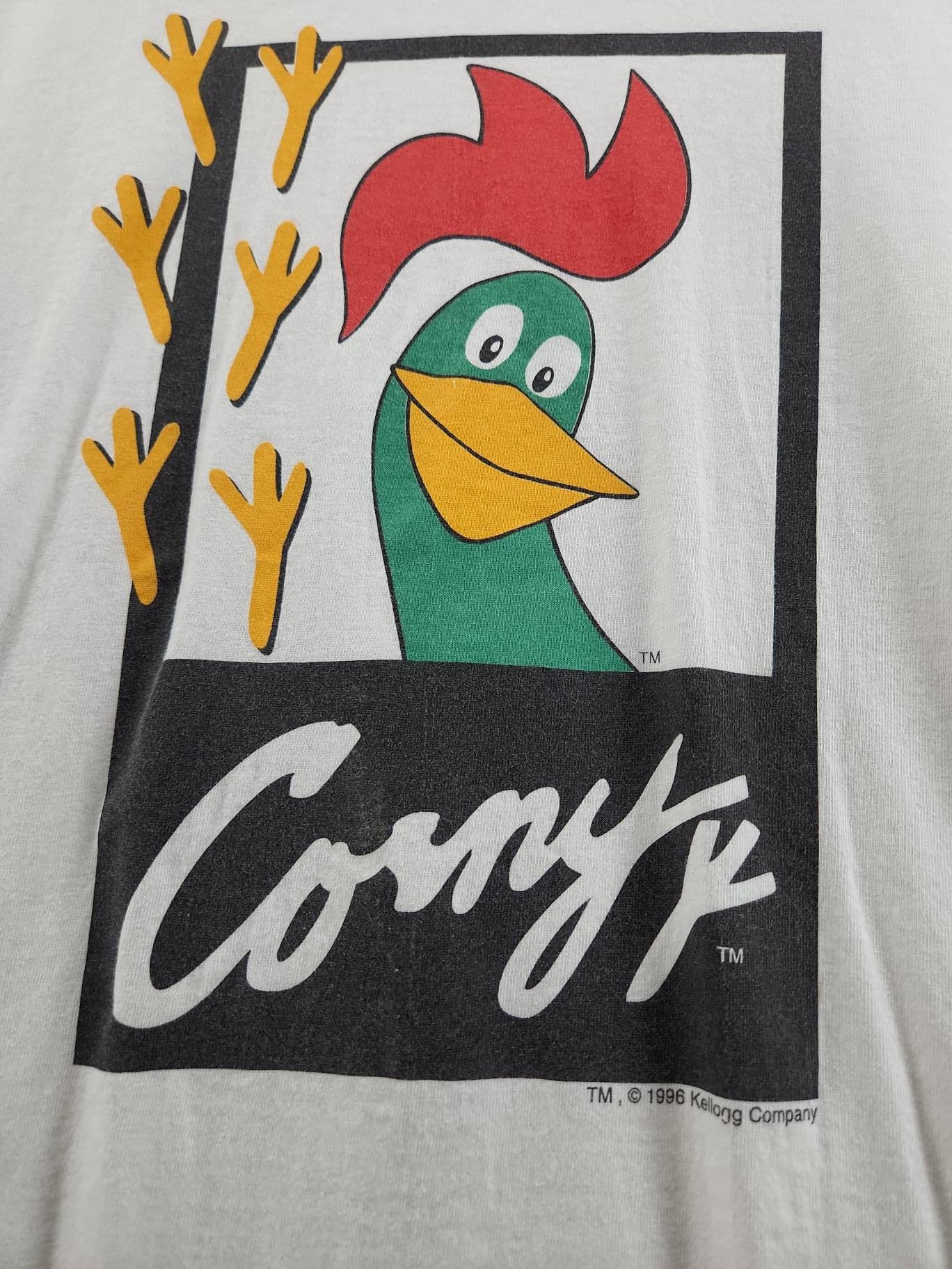 Kelloggs Corn Flakes Cereal Vintage 1996 Rooster Corny Adult Size Large ...
