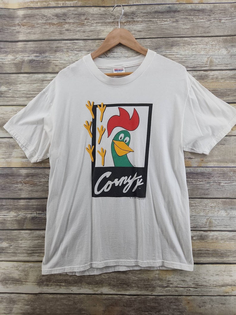 Kelloggs Corn Flakes Cereal Vintage 1996 Rooster Corny Adult Size Large ...