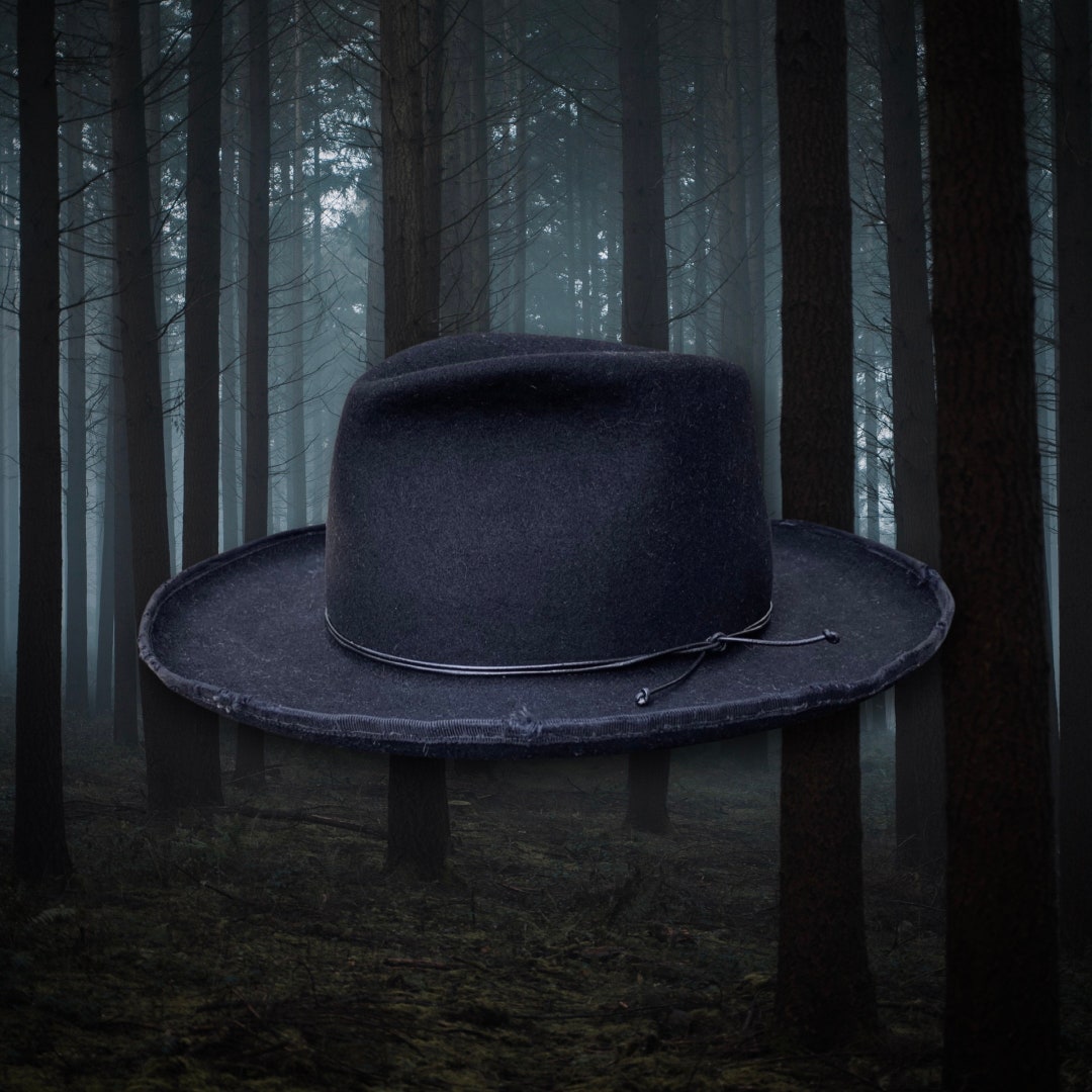 Dark Gothic Fur Felt Fedora - Etsy