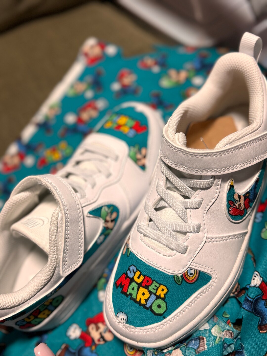 Custom Shoes Mario Bros - Etsy