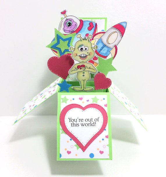 Box Card Pop up Box Card Pop up Card Valentine Pop up Card | Etsy