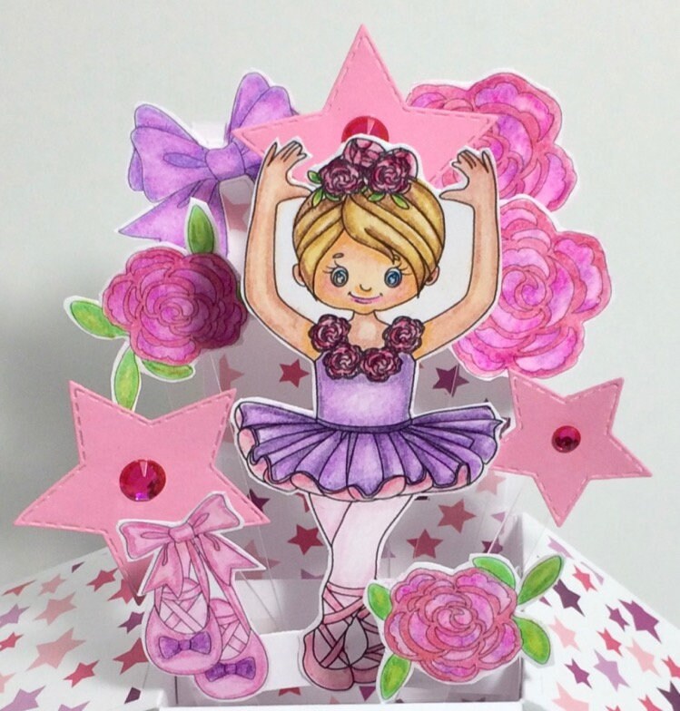 Ballerina Card Ballerina Pop up Card Ballerina Birthday - Etsy Canada