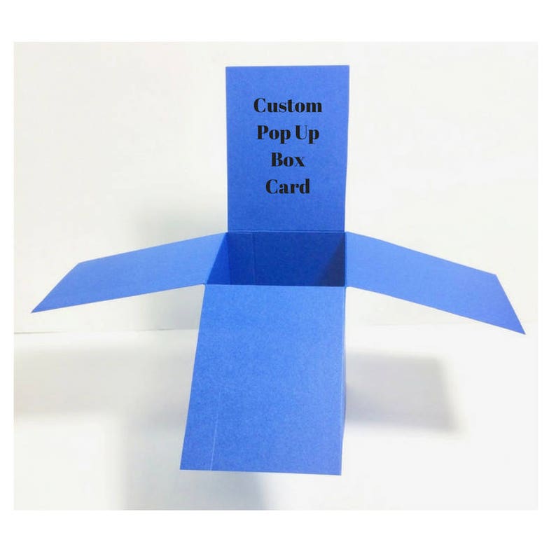 Custom Pop up Box Card, Custom Pop up Card, Custom Birthday Pop up Card ...