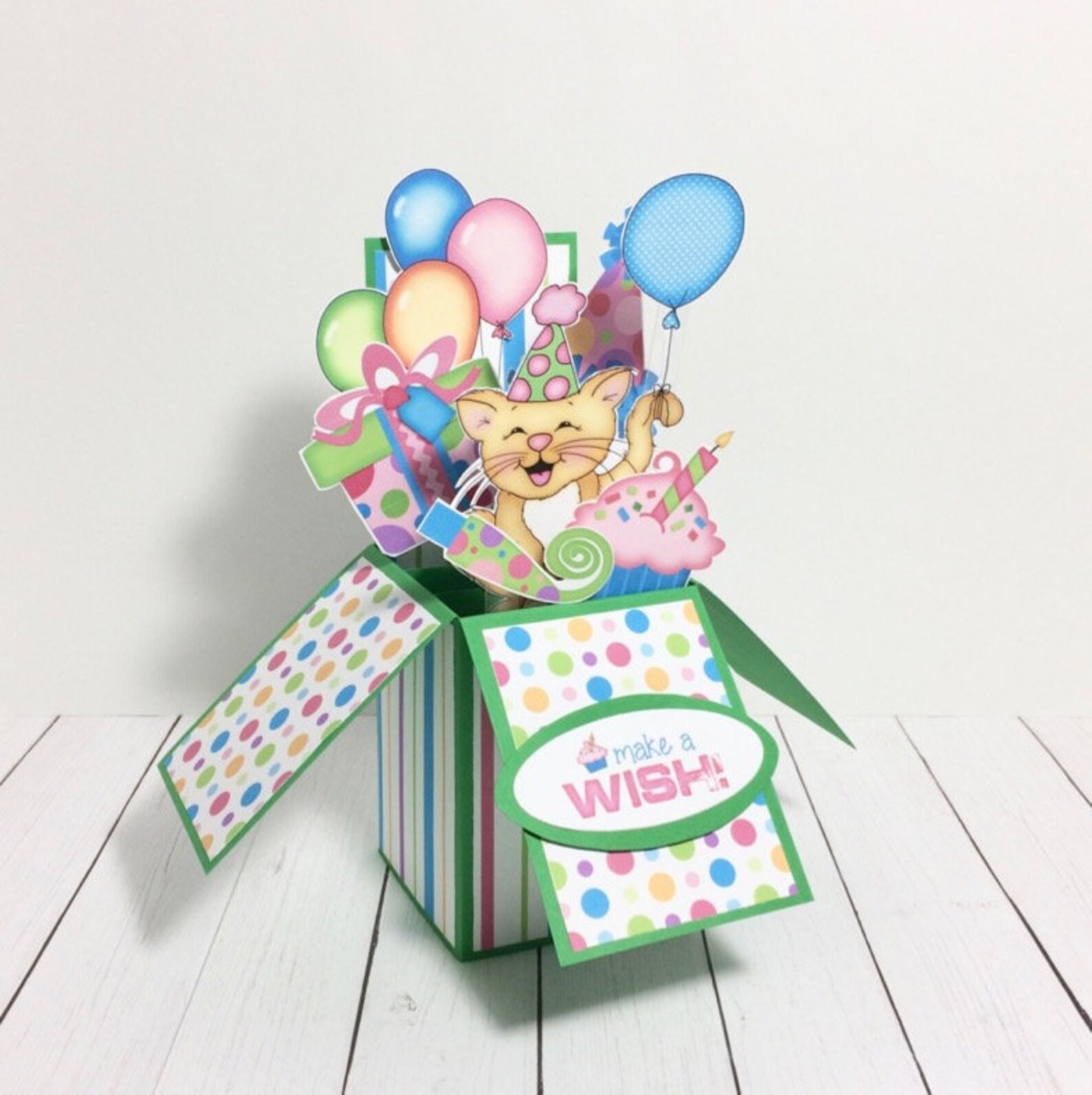Birthday Pop up Card Birthday Pop up Box Card Pop up Card - Etsy