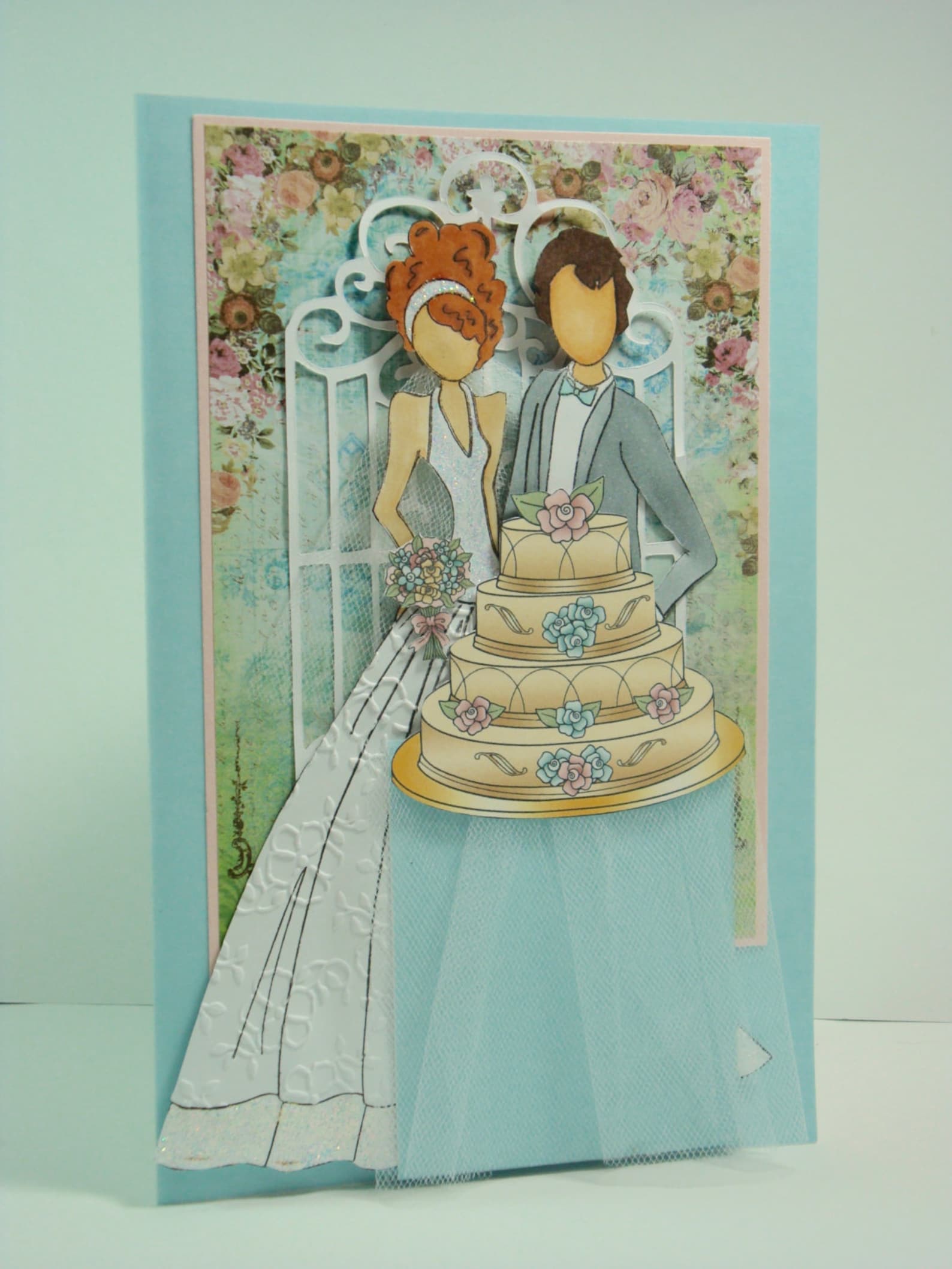 Elegant Unique Wedding Card Elegant Wedding Card Greeting - Etsy