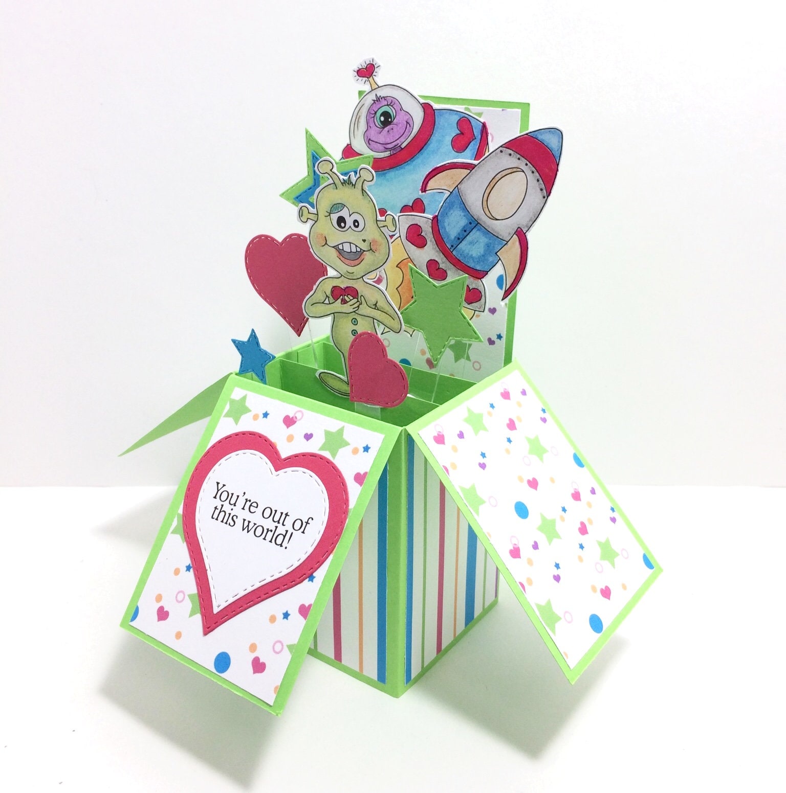 Box Card, Pop up Box Card, Pop up Card, Valentine Pop up Card ...