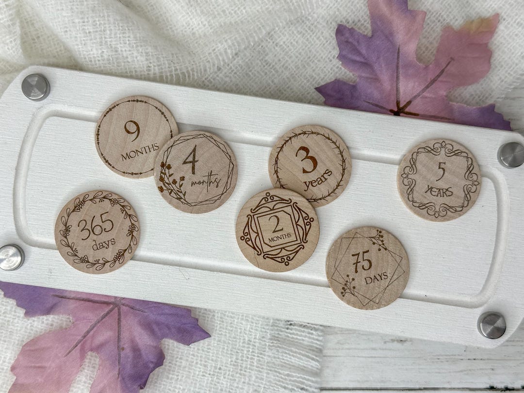 Custom Milestone Coin for Sobriety | Wooden Coin Engraved With Your ...