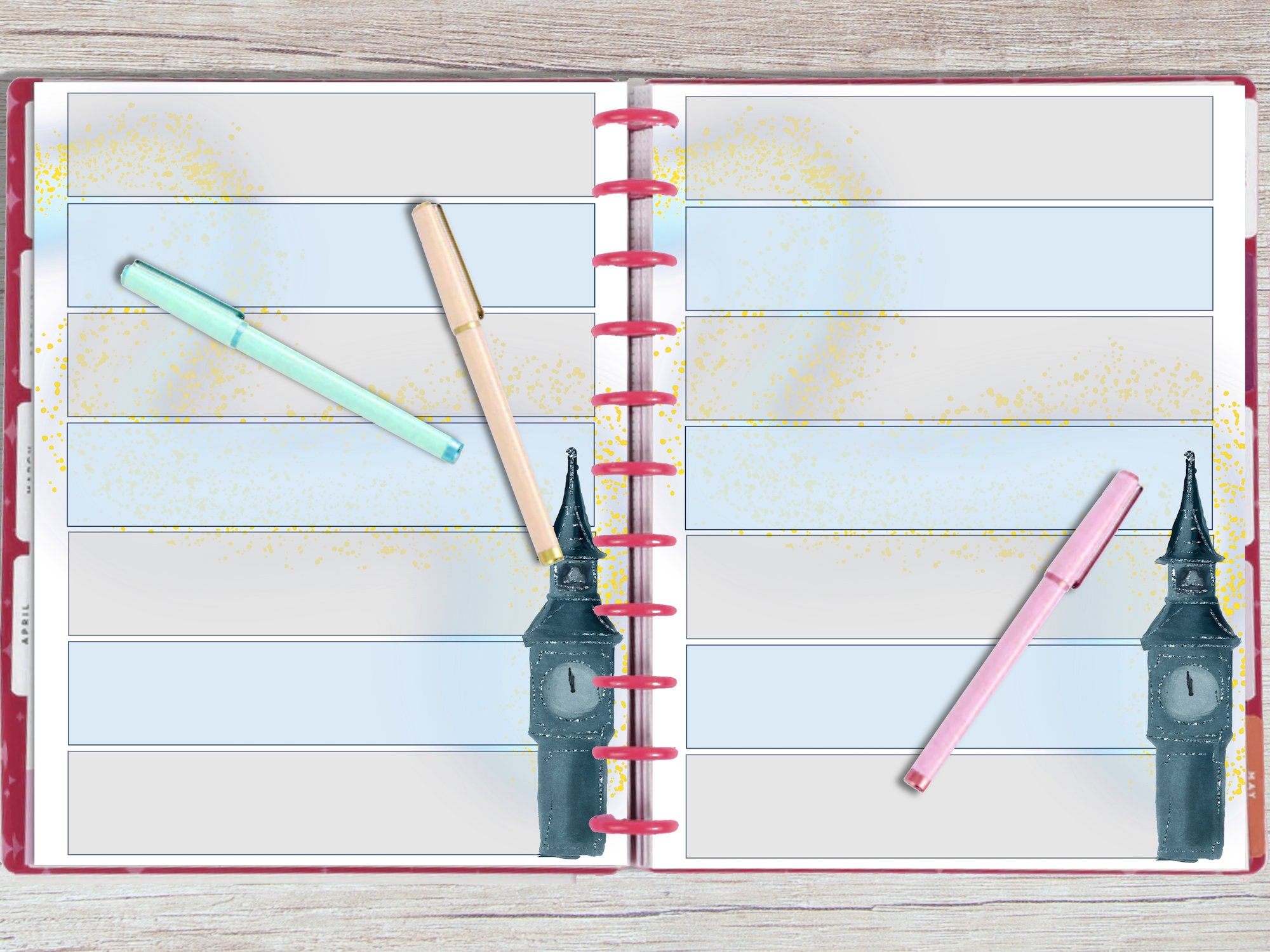 Magical Planner Page, Blank Boxes | Printable Planner Pages for Happy ...