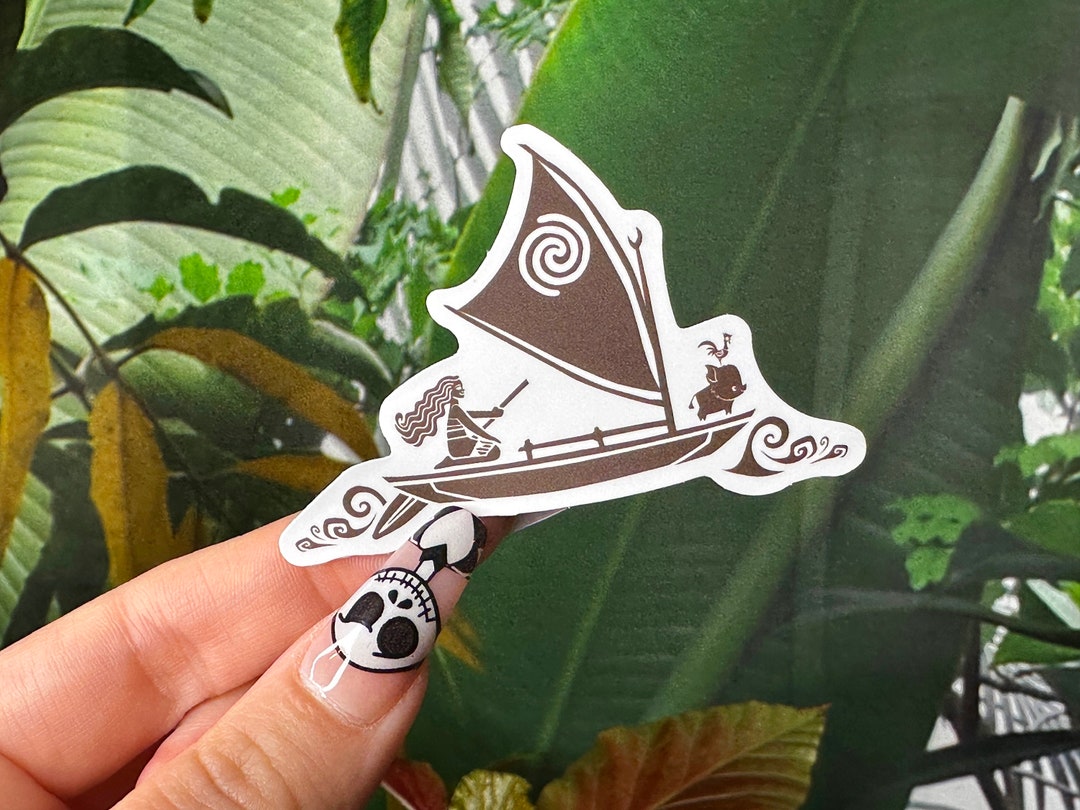 Outrigger Canoe Ocean Sticker Cute Stickers for Laptop - Etsy