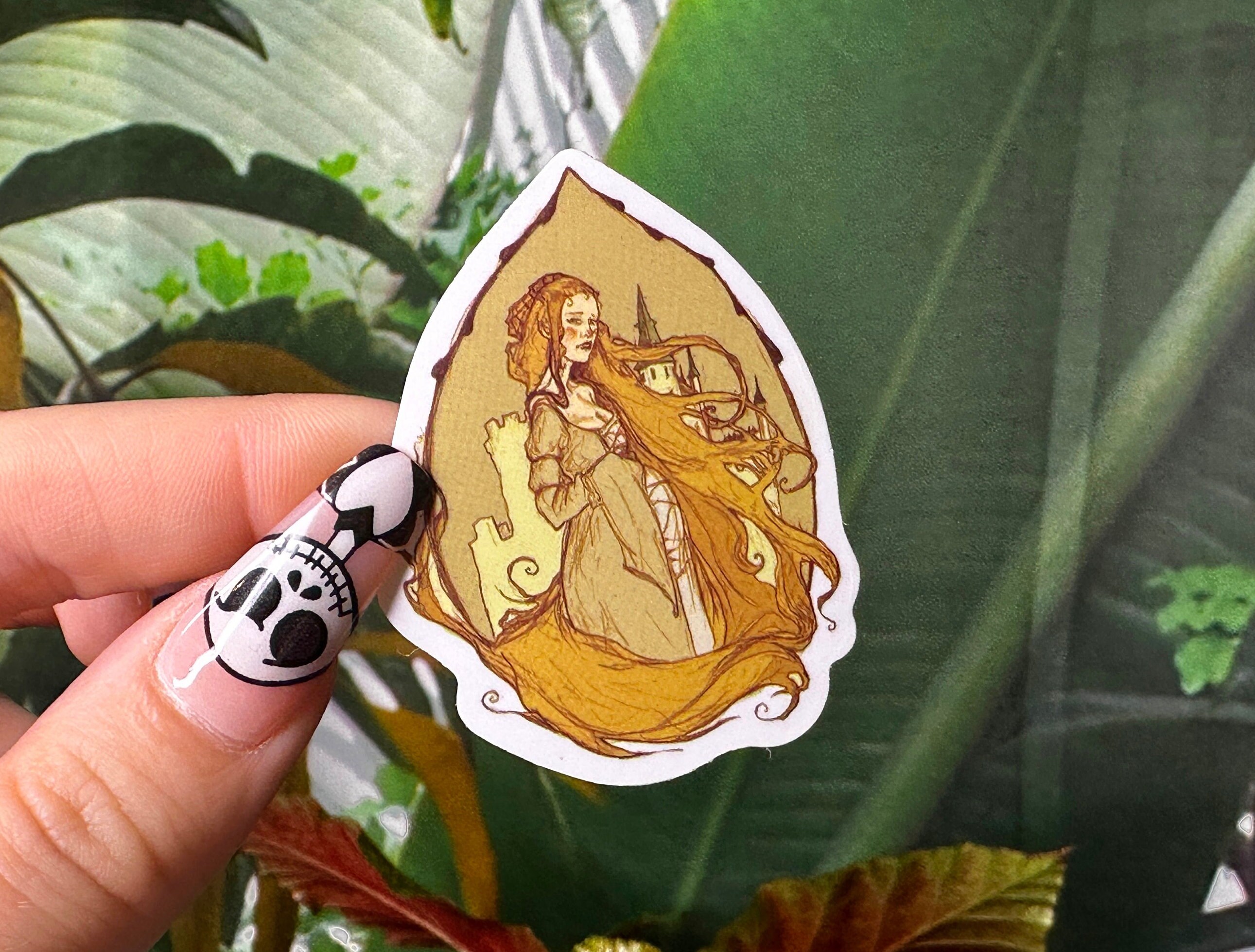 Classic Rapunzel | Gothic Sticker | Dark Fairy Tale Stickers - Etsy