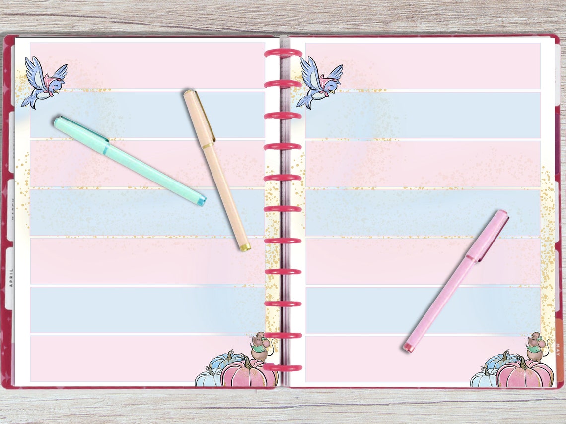 Princess Planner Page, Blank Boxes Printable Planner Pages for Happy ...