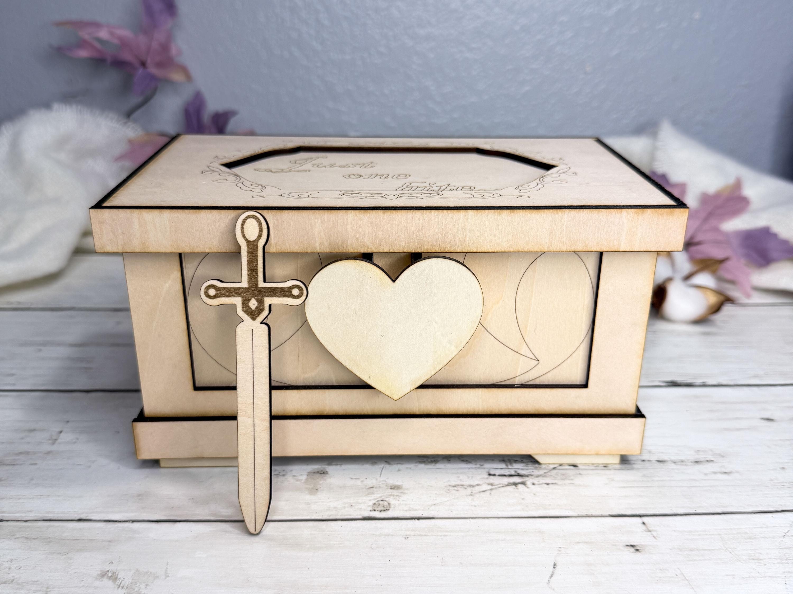Evil Queen Heart Box Replica Inspired by Snow White | Wooden Keepsake ...