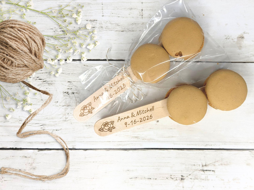 Jumbo Custom Engraved Popsicle Sticks for Wedding Favors and Birthday ...