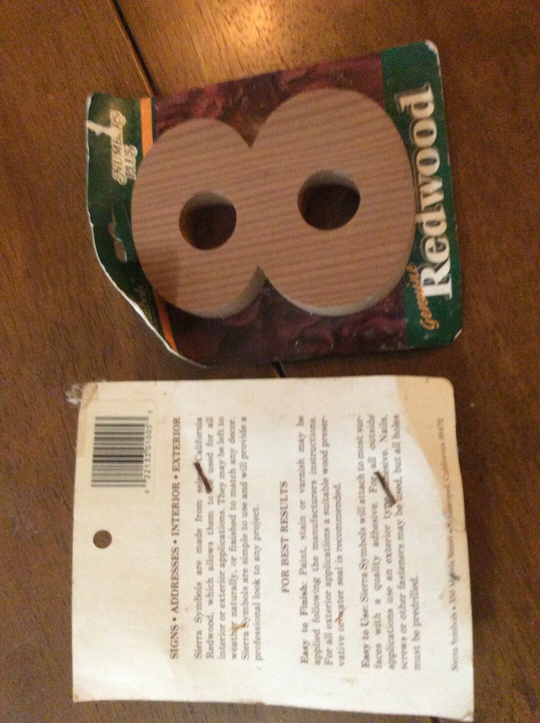 Redwood House Numbers - Etsy