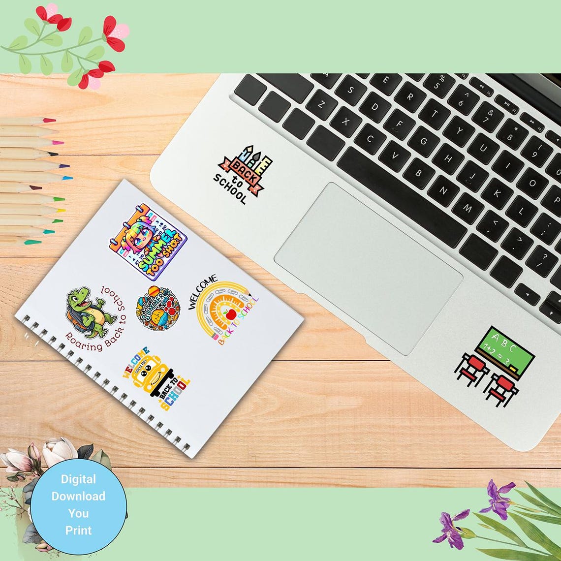 101 Fun Back to School Printable Stickers | Decorative and Cute ...
