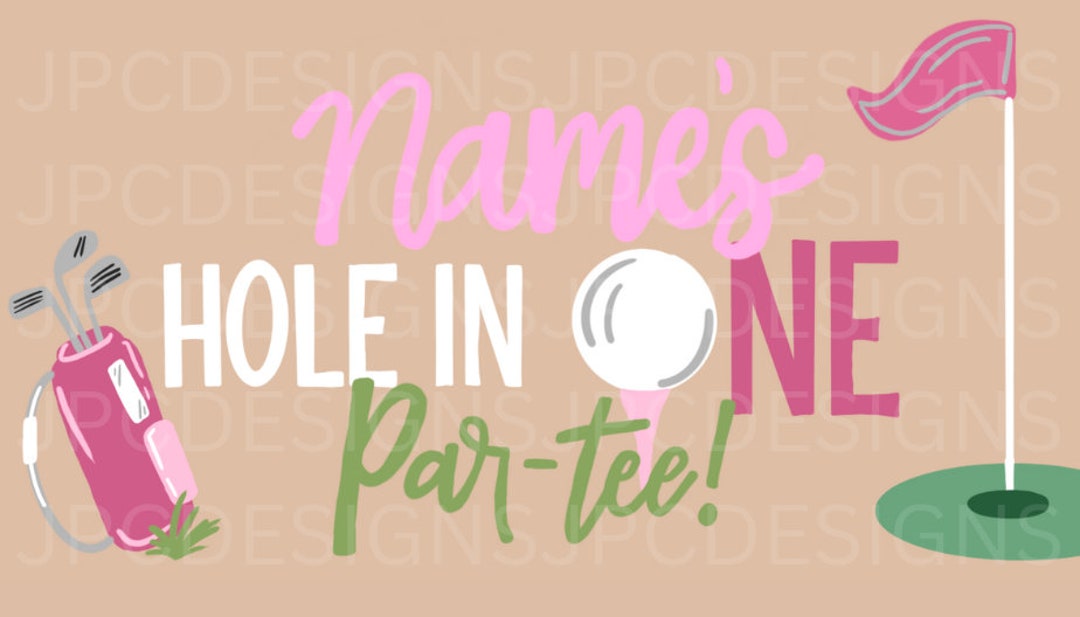 Hole in ONE Birthday Banner DESIGN FINALIZED - Etsy