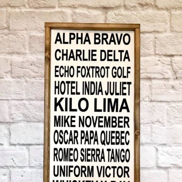 Military Alphabet - Etsy