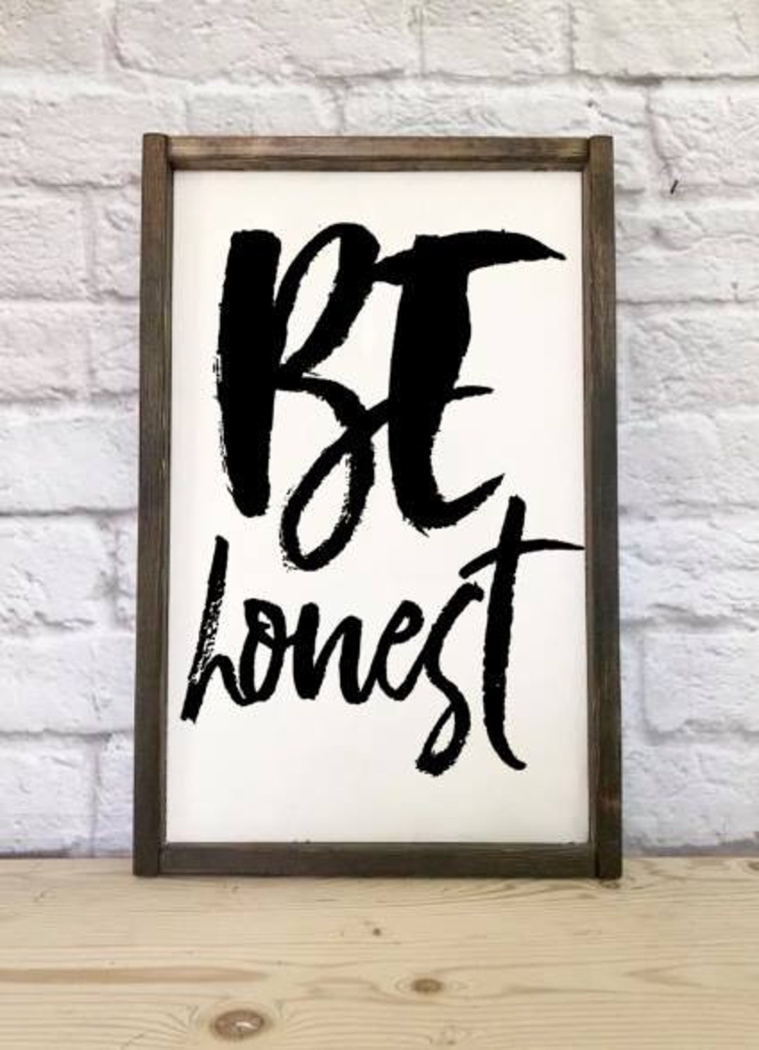 Be Honest, Be Honest Wood Sign, Be Honest Sign, Home Decor, Wall Decor ...