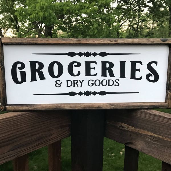 Groceries Sign - Etsy