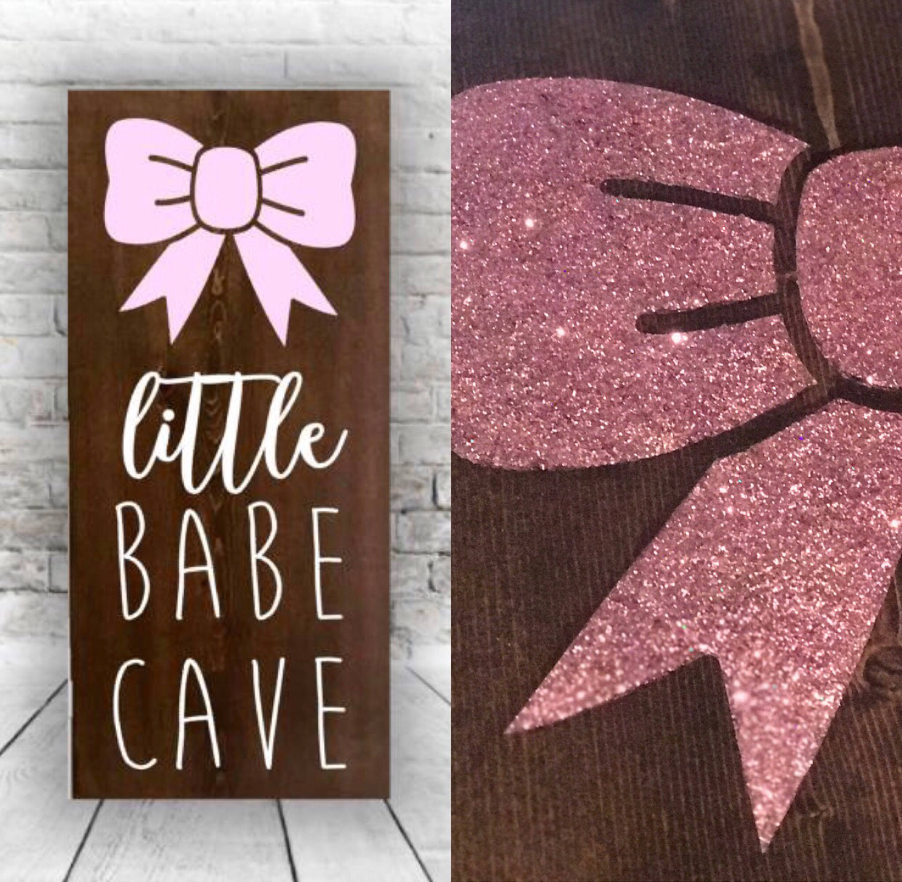 Little Babe Cave Sign Girls Nursery Decor Baby Shower Gift | Etsy