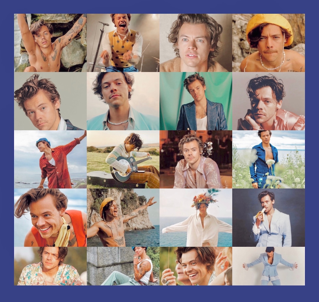 Harry Styles Aesthetic Wall Collage Kit 60 Imagesdigital - Etsy