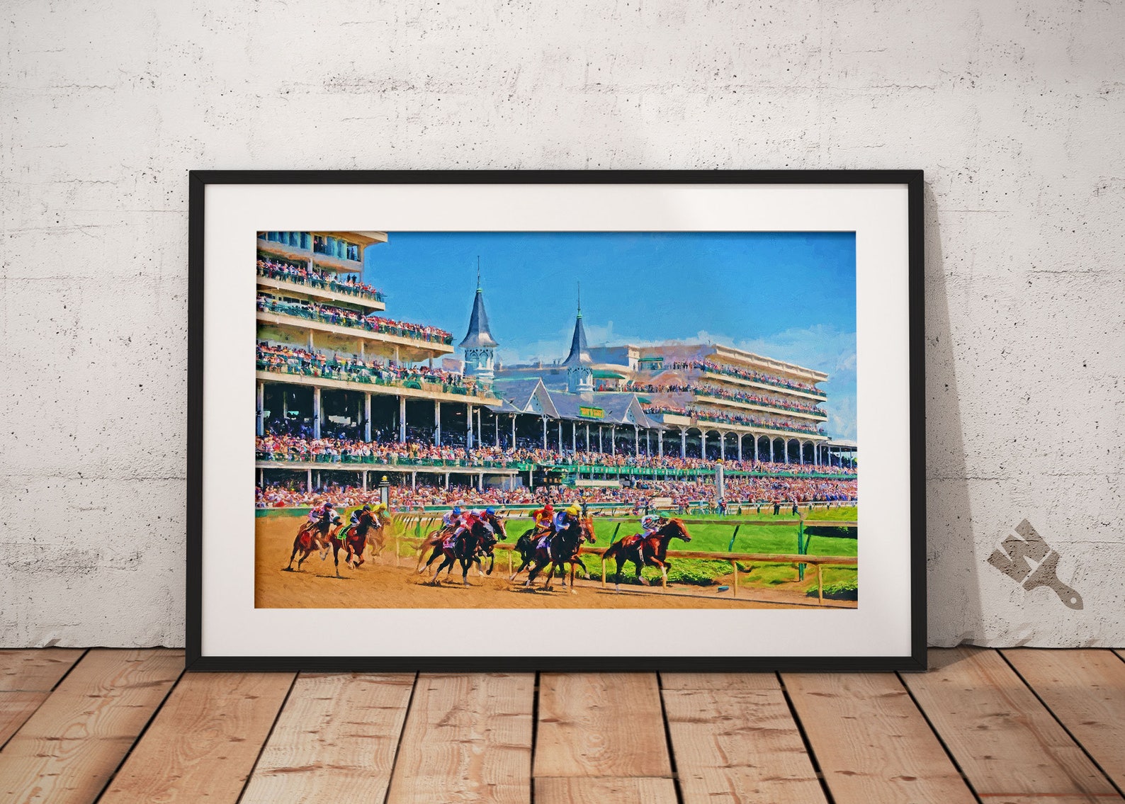 Churchill Downs Kentucky Derby Print, Triple Crown Horse Racing Art ...