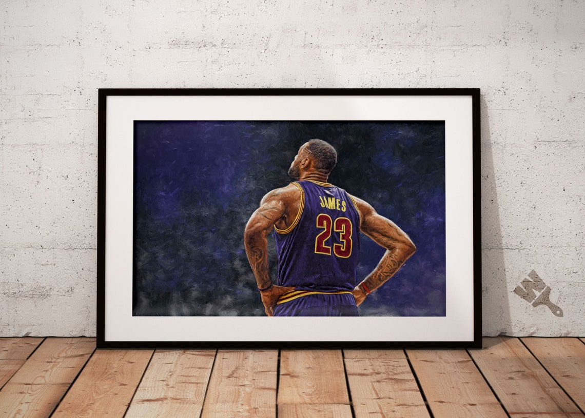 Lebron James Painting, Lebron James Poster, Lebron James Art ...